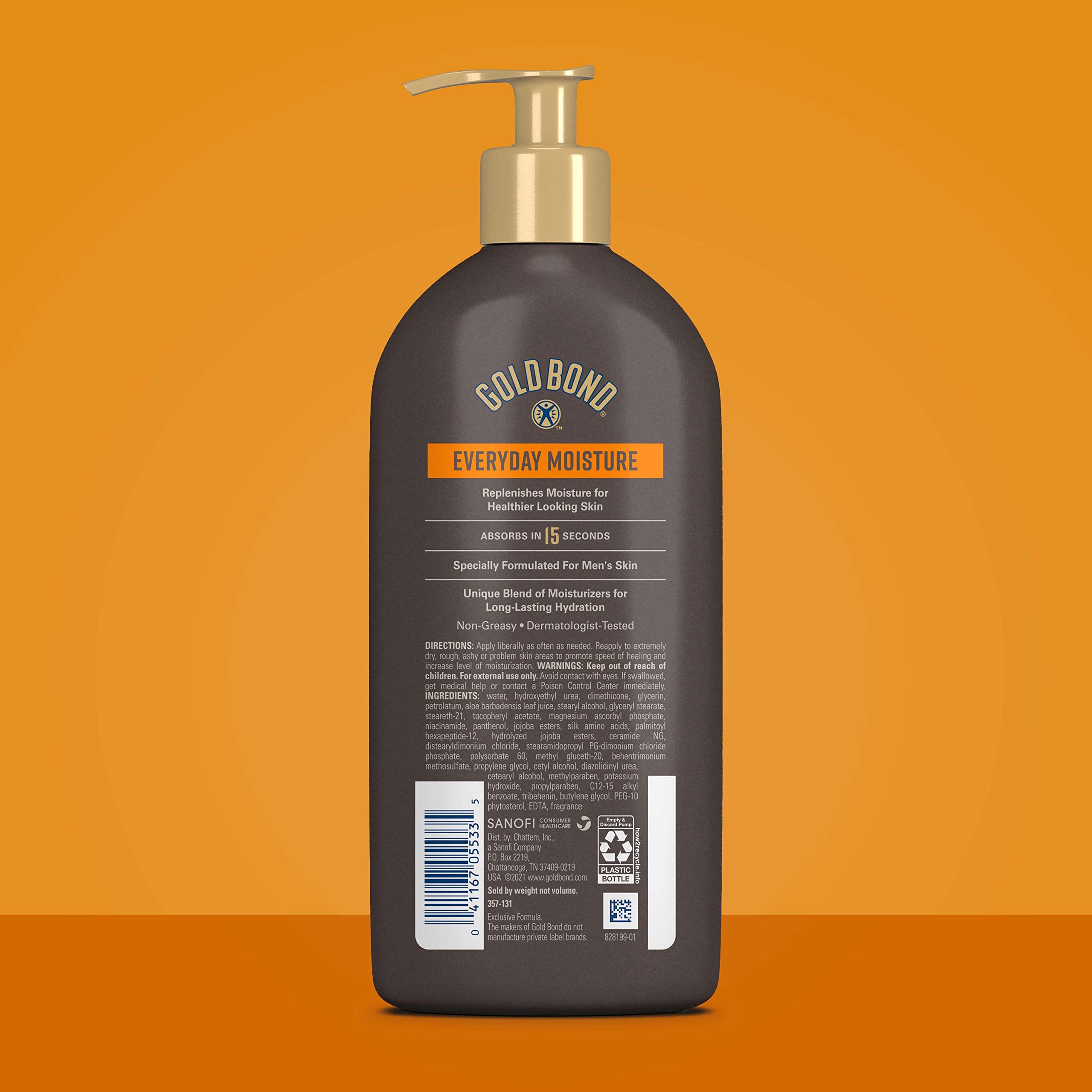 Gold Bond Men's Essentials Hydrating Lotion 14.5 oz., Everyday Moisture for Dry Skin