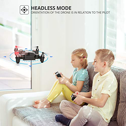 Holy Stone HS190 Foldable Mini Nano RC Drone for Kids Gift Portable Pocket Quadcopter with Altitude Hold 3D Flips and Headless Mode Easy to Fly for Beginners