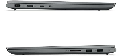 Lenovo Slim 7i Home & Business Laptop (Intel i7-12700H 14-Core, 32GB LPDDR5 4800MHz RAM, 1TB PCIe SSD, Intel ARC A370M, 16.0" 120 Hz Touch Win 11 Pro) with MS 365 Personal, Dockztorm Hub