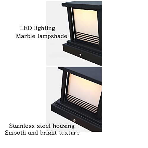 Post Lights Outdoor Post Light LED Outdoor Post Cap Light Simplicity Pillar Lamp Waterproof Garden Landscape Light Lawn Villa Porch
