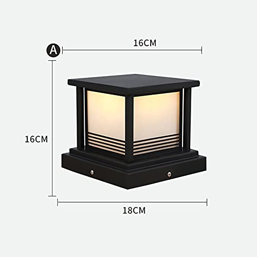 Post Lights Outdoor Post Light LED Outdoor Post Cap Light Simplicity Pillar Lamp Waterproof Garden Landscape Light Lawn Villa Porch