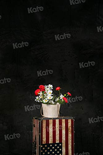 Kate 5ft×7ft Solid Black Backdrop Portrait Background for Photography Studio
