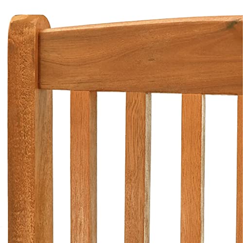 vidaXL Folding Garden Chairs 4 pcs Solid Eucalyptus Wood
