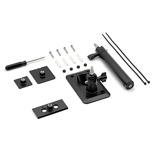Holicfun 2-in-1 Security Camera and Solar Panel Wall Mount for Ring, Eufy, Arlo, Reolink Solar Panels and Cams (Black)