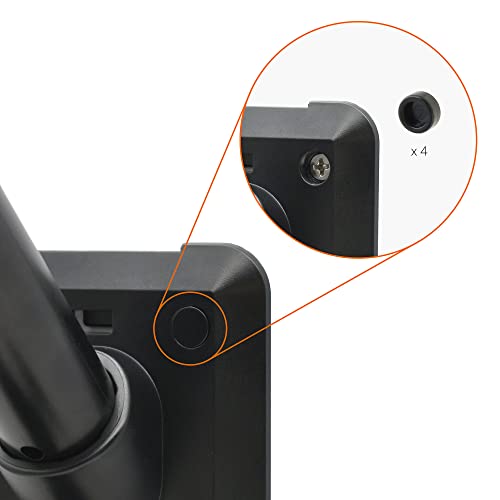 Holicfun 2-in-1 Security Camera and Solar Panel Wall Mount for Ring, Eufy, Arlo, Reolink Solar Panels and Cams (Black)