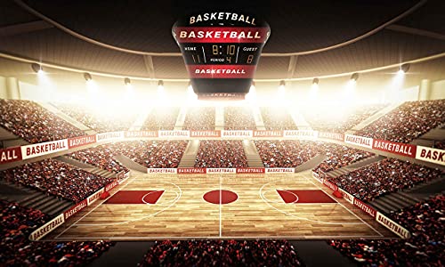 Basketball Court Backdrop 7x5ft Sports Photo Background for Basketball Game Party Video Studio Props Photo Props BT020âŠâŠâŠâŠ