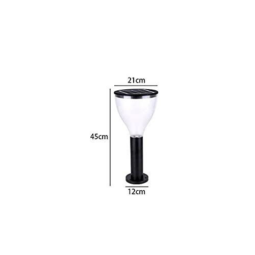 Garden Post Light Solar LED Pillar Light Solar Outdoor Lighting Outdoor Post Light Fixtures Deck Lawn Pillar Lamp for Courtyard Outdoor Street Lamp (21 * 12 * 45cm) (A 21