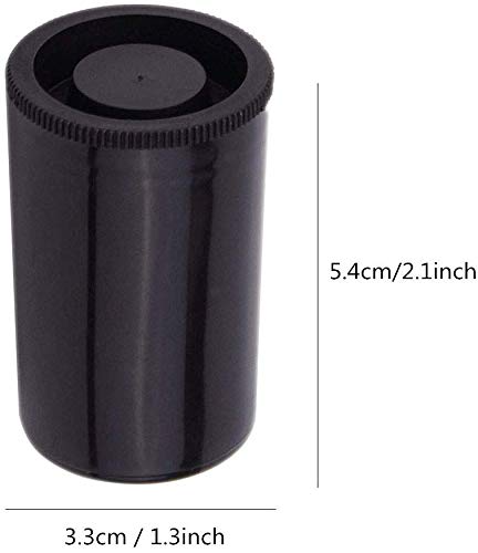 35mm Caliber Plastic Film Canisters -20pcs(Black )