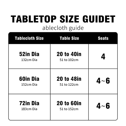Lirduipu Burgundy Pattern Round Outdoor Tablecloth,Round Tablecloth with Umbrella Hole and Zipper for Patio Garden,Waterproof Spill-Proof,for Outdoor Umbrella Table(52" Round,Cream Ruby)
