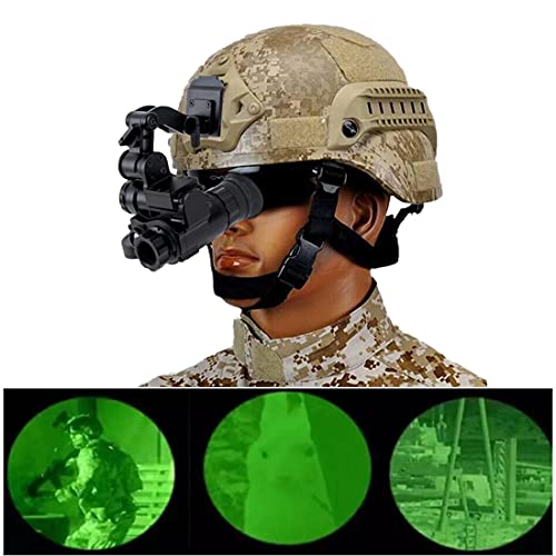 TKKOK M60 Night Vision Goggles Monocular Helmet for Adults,Mount Suitable Fast Helmet IP66 1080P