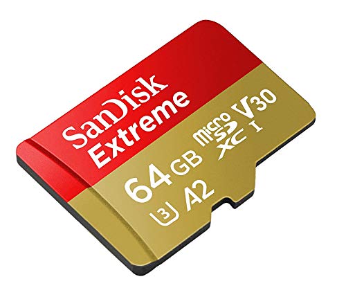 SanDisk 64GB Micro SDXC Extreme Memory Card (2 Pack) Works with GoPro Hero 8 Black, GoPro Max 360 Action Cam U3 V30 4K Class 10 (SDSQXA2-064G-GN6MN) Bundle with 1 Everything But Stromboli Card Reader