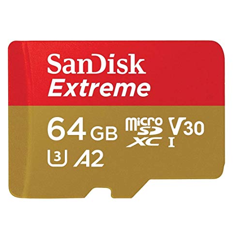 SanDisk 64GB Micro SDXC Extreme Memory Card (2 Pack) Works with GoPro Hero 8 Black, GoPro Max 360 Action Cam U3 V30 4K Class 10 (SDSQXA2-064G-GN6MN) Bundle with 1 Everything But Stromboli Card Reader
