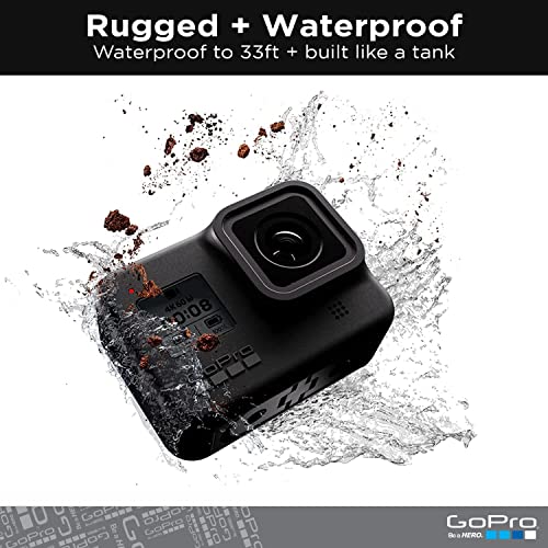 GoPro HERO8 Black Bundle: Includes HERO8 Black Camera, Rechargeable Battery (2 Total), Protective Housing, and Carrying Case