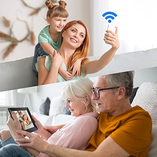 Digital Picture Frame, Humblestead 7 Inch WiFi Digital Photo Frame with 1024 * 600 IPS HD Touchscreen, Effortless One Minute Setup, Share Photos and Videos Instantly from Anywhere via App