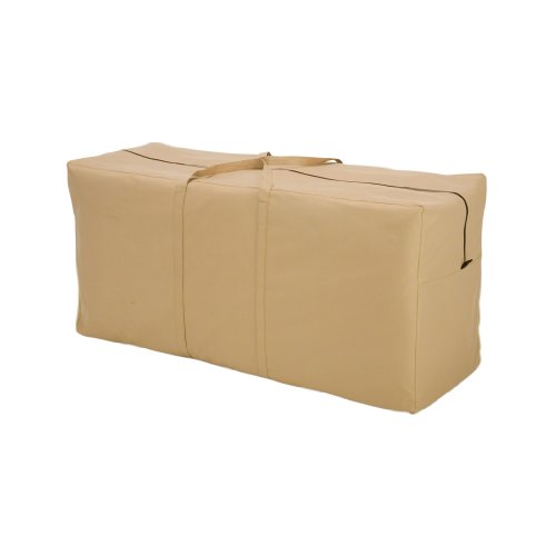 Classic Accessories Terrazzo Water-Resistant 45.5 Inch Patio Cushion and Cover Storage Bag,, Patio Furniture Covers