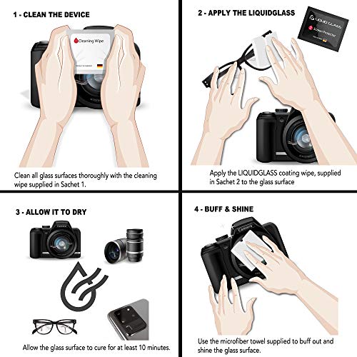 Liquid Glass Lens Protector Scratch Resistant Coating for All Camera Lenses Smartphone Cameras Eyeglasses and Sunglasses - Universal