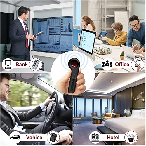 CFOZUZO Hidden Devices Detector, Hidden Camera Detectors for Wireless Audio Bug Camera, RF Signal and GPS Detector, High Sensitivity Bug Detector Anti-Spy Hidden Camera for Hotel, Office and Travel…