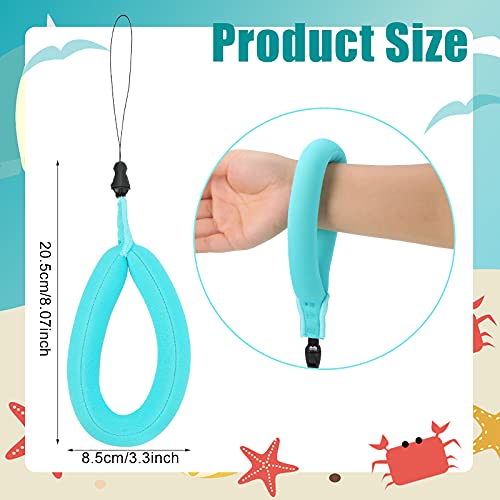 Weewooday 6 Pcs Floating Wrist Strap Waterproof Camera Phone Float Lanyard Foam Floating Band for Camera, Cell Phone, Waterproof Bag, 6 Colors