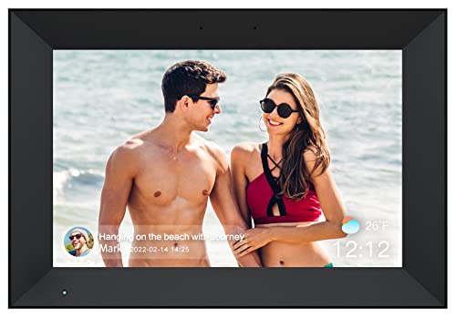 Digital Picture Frame, Dreamtimes 10.1 Inch WiFi Digital Photo Frame with 1280 * 800 HD Touchscreen, Auto Dim, Effortless One Minute Setup to Send Photos Via AiMOR App from Anywhere
