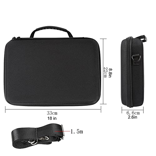 Carrying Case for Insta360 X3,One X2 Camera,Large Hard Shell Shoulder Bag with EVA Liner Compatible for Insta 360 ONE X3 X2 Action Camera Bullet Time Handle/Selfie Stick and Other Accessories