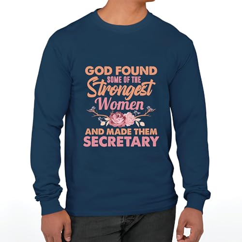 Unique Secretary Gifts for Strong Women Perfect for Gods Chosen Black and Muticolor Unisex Long Sleeve T Shirt