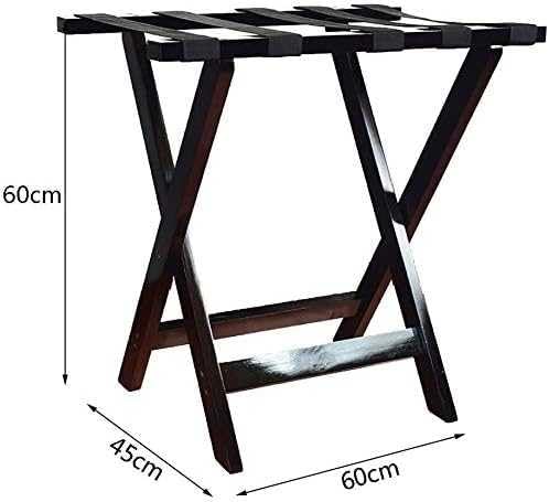 Professional Hotel Suitcase Support - Folding Luggage Racks | Solid Wood Luggage Storage Rack for Guest room | Travel Bag Stand | Household Hanger Furniture Landing Shelf