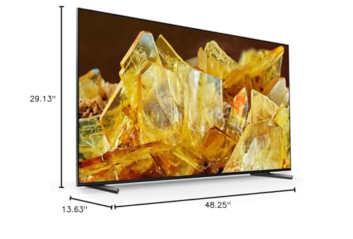 Sony XR55X90L 55 Inch 4K BRAVIA XR Full Array LED Smart Google TV with a 5S-4KHD2-2.5M V-Series 2.5m Premium 4K HDR HDMI Braided Cable (2023)(USED)