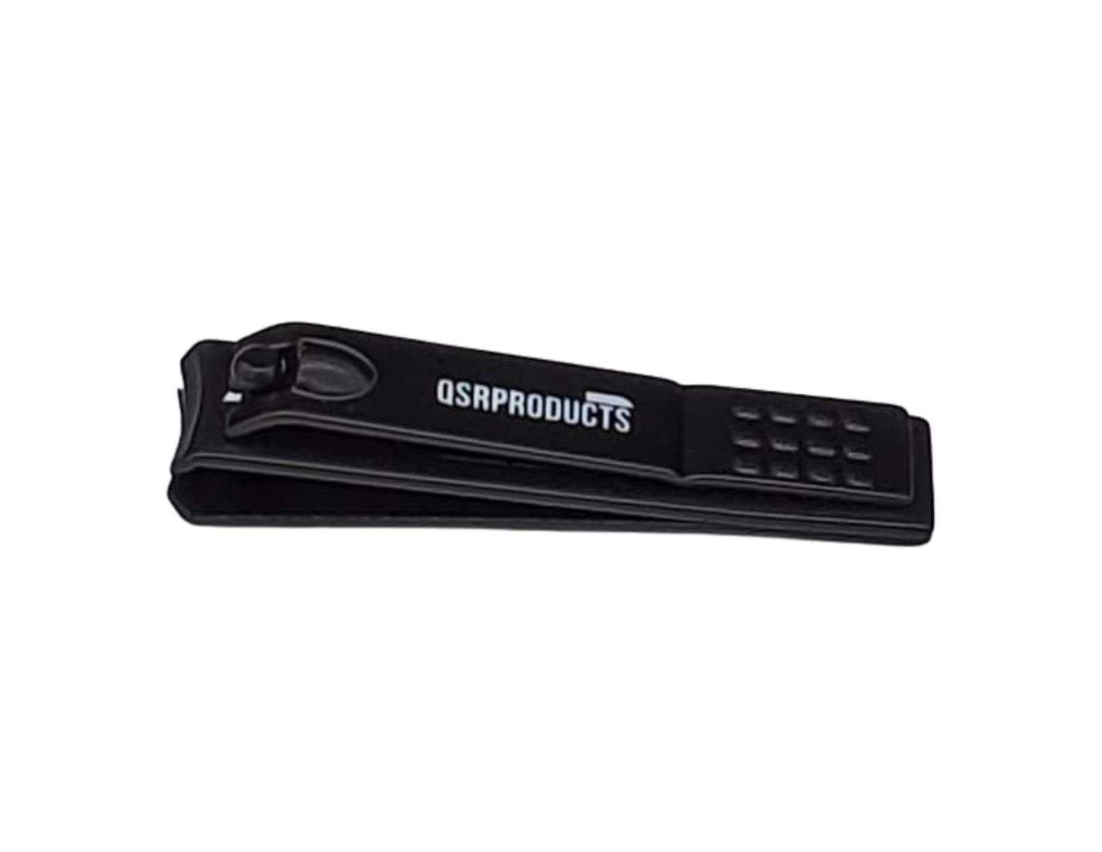 QSRProducts 3 Pc Nail Clipper Set - Finger, Toe and Straight Edge Clipper - Black Matte Stainless Steel