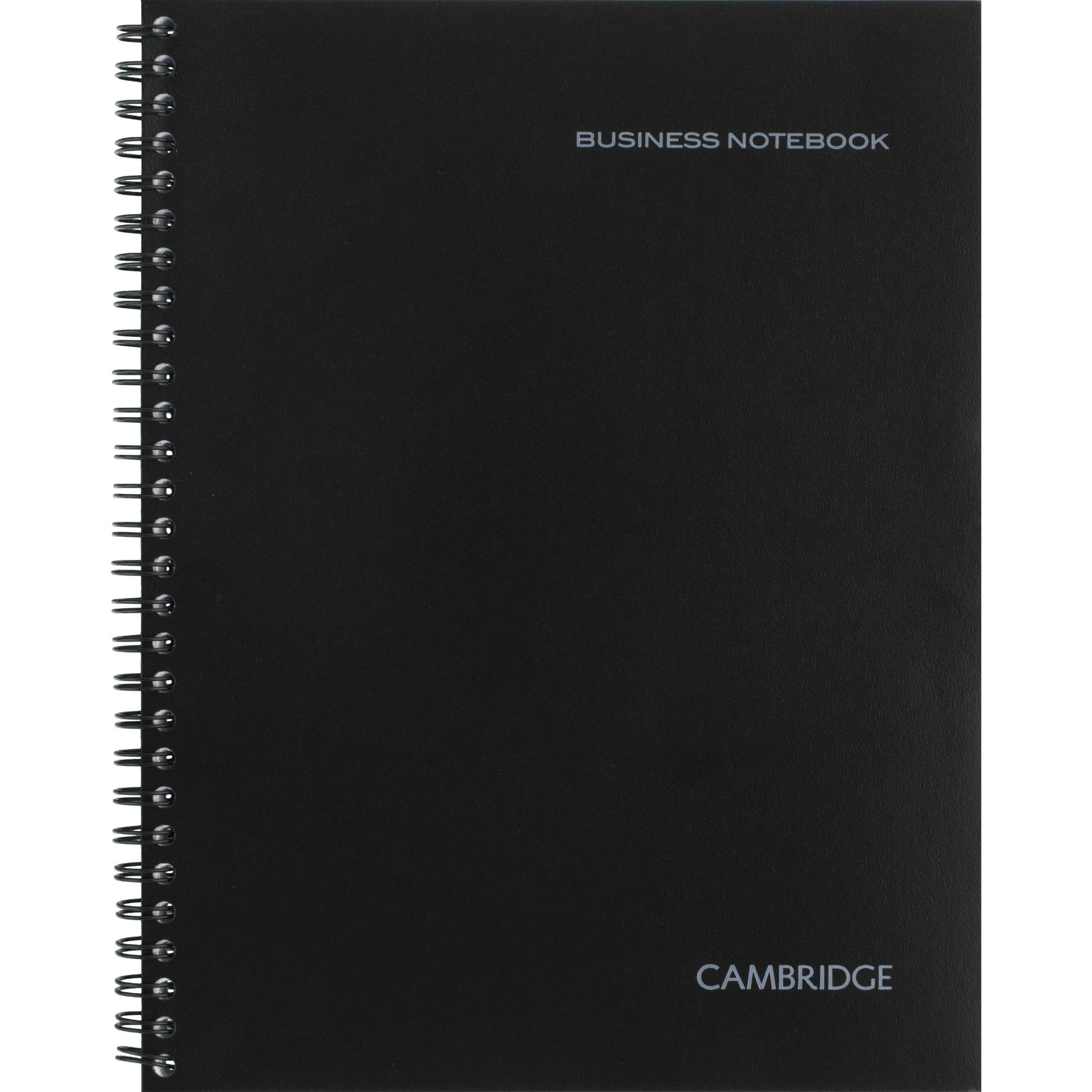 Cambridge Limited Professional Spiral Notebook NEW BUSINESS ADDITION, 3 Pack, Legal Ruled, 6-5/8" X 9-1/2" Page Size, 80 Sheets, Wirebound Office journal & Notebook for Women & Men, Black. CAM10-402