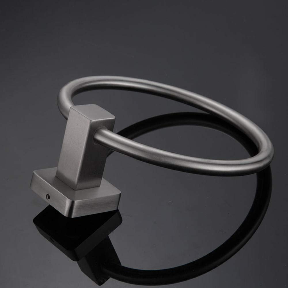Towel Ring,Coat Hook,Towel Hooks,Bathroom Hand Towel Circle Rings Door Hanger Towels Rack Bathroom Hardware Set Wall Mount Stainless Steel
