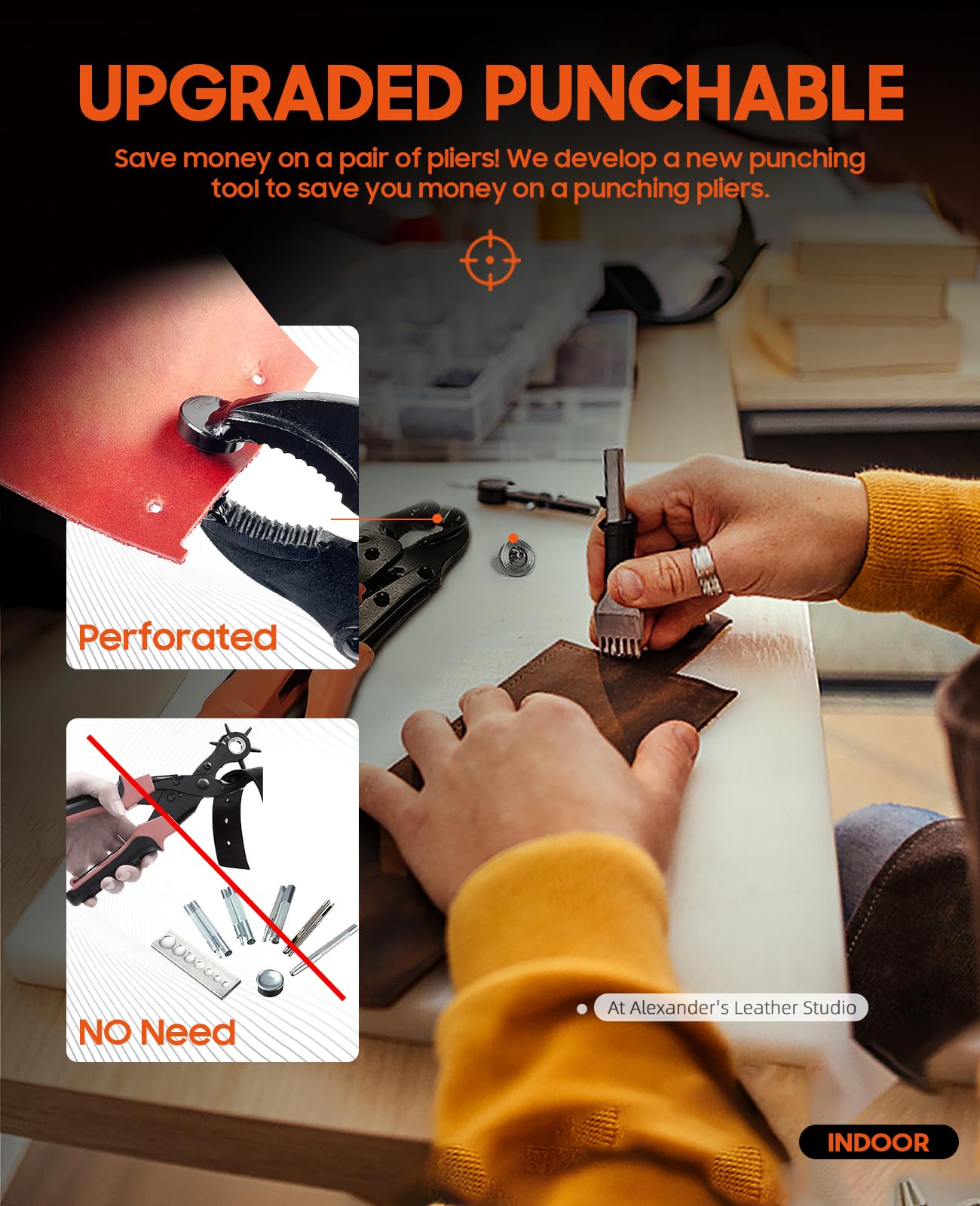 Heavy Duty Snap Fastener Tool Adjustable Snap Setter Tool Includes 20 Sets 15mm Snaps for Boat Cover, Replacing Metal Snaps, Repairing Boat Covers, Canvas, Sewing, Tarps
