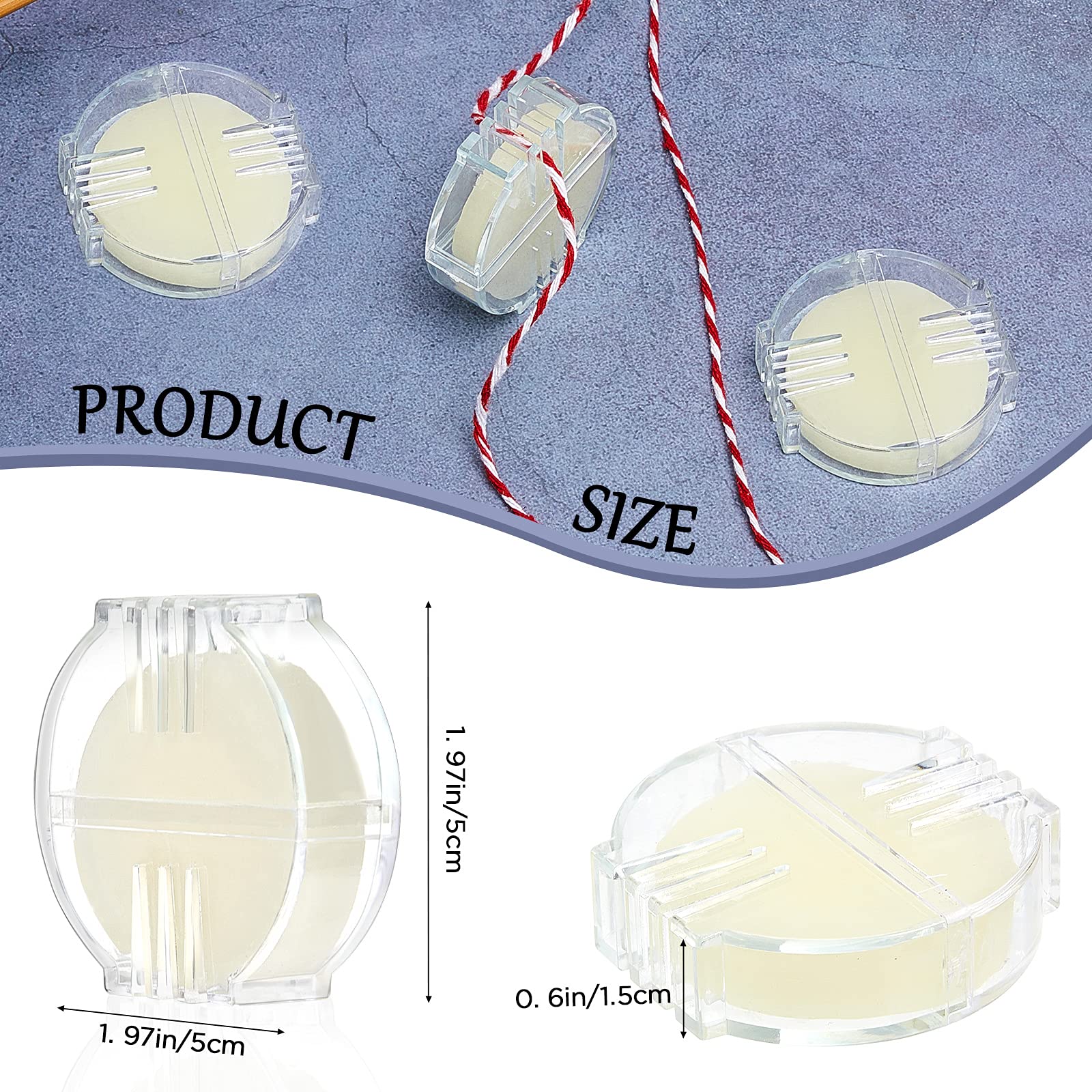 Thread Wax Thread Conditioner Beeswax for Sewing Thread Beeswax Thread Conditioner for Quilting Sewing Strengthening Line Embroidery Wax for Thread (2 Pieces)