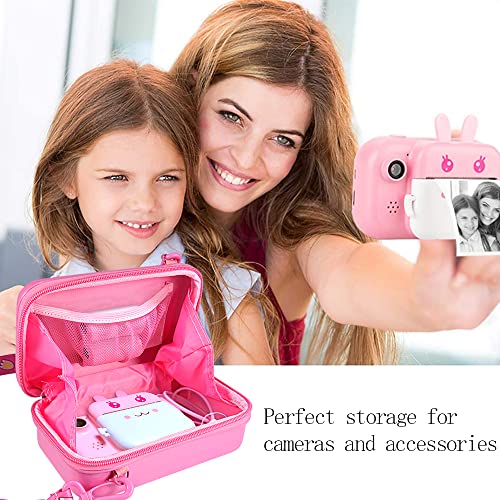Leayjeen Kids Camera Case Compatible with Dragon Touch/MINIBEAR/VTech KidiZoom PrintCam and More Instant Print Camera for Kids,Kids Digital Camera,Kids Video Camera and Accessories(Case Only)