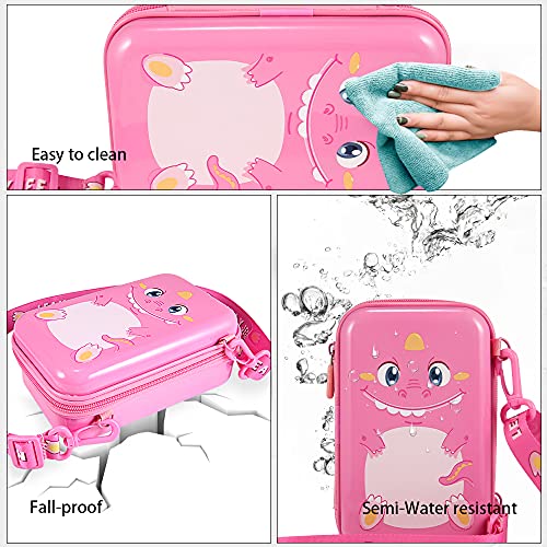 Leayjeen Kids Camera Case Compatible with Dragon Touch/MINIBEAR/VTech KidiZoom PrintCam and More Instant Print Camera for Kids,Kids Digital Camera,Kids Video Camera and Accessories(Case Only)
