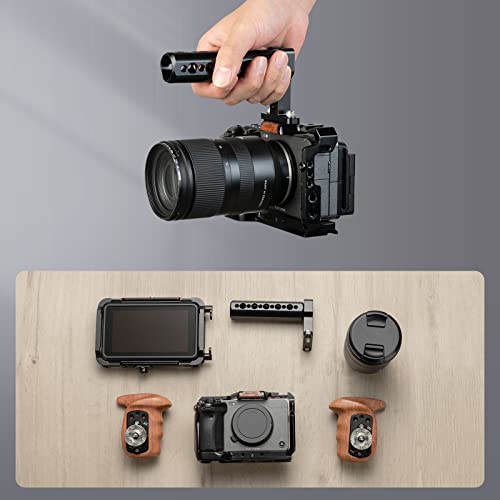 SmallRig Camera Top Handle Cheese Handle Grip with Built-in Shoe Mount for Camera Rig, Camera Cage 1638B