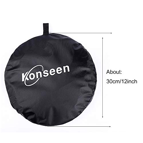 5-in-1 Oval Light Reflector 24 x 35 inch (60 x 90cm) Portable Collapsible Photography Studio Photo Camera Lighting Reflectors/Diffuser Kit with Carrying Case