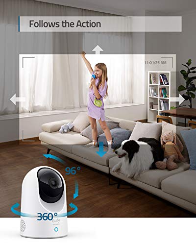 eufy Security S220 Indoor Cam 2-Cam Kit, 2K Security Indoor Camera Pan & Tilt, Plug-in Camera with Wi-Fi, Human & Pet AI, Voice Assistant Compatibility, Motion Tracking, Homebase not Compatible