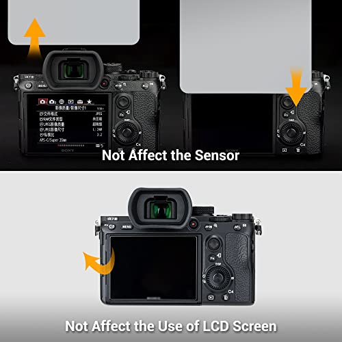 Soft Silicon Camera Viewfinder Eyecup Eyepiece Eyeshade for Sony A7RIV A7RIII A7III A7SII A7RII A7II A7S A7R A7 A9II A9 A58 A99II Eye Cup Protector Replaces Sony FDA-EP18 FDA-EP16 FDA-EP15