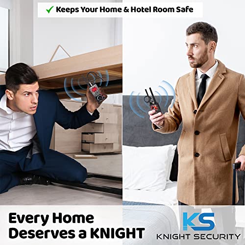 Knight 5-in-1 Hidden Devices Detector & Hidden Camera Detectors GPS, RF Detector & Bug Detector | Anti Spy Detector Hidden Camera Finder GPS Radio Frequency Detector de camaras y microfonos ocultos