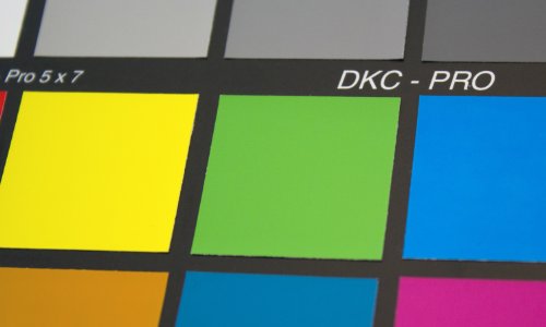 DGK Color Tools DKC-Pro 5" x 7" Set of 2 White Balance and Color Calibration Charts with 12% and 18% Gray - Pro Quality - Includes Frame Stand and User Guide