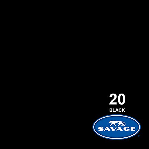 Savage Seamless Background Paper - #20 Black (107" x 36')