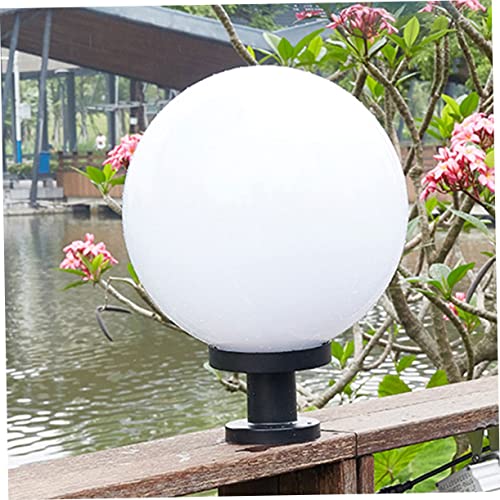 SECFOU Fence Lights Replacement Globe for Light Fixture Deck Lighting Acrylic Light Cover Deck Post Lights Globe Light Cover Exterior lamp Post Fixture Exterior Light Electric Plastic
