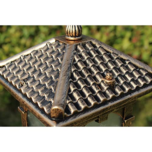 MODEBHD Outdoor Post Lights Bronze Fixtures,Balcony Pillar Lamp Outdoor Courtyard Waterproof Column Lamp Continental Wall Lamp Villa Door Lamp Aluminum Decorative Columns Post Lantern
