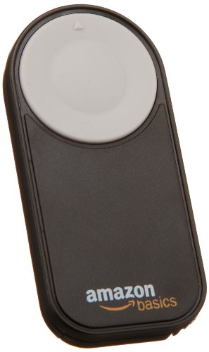 Amazon Basics Wireless Remote Control for Canon Digital SLR Cameras (for specific canon cameras), 0.28" x 1.10" x 3.36"