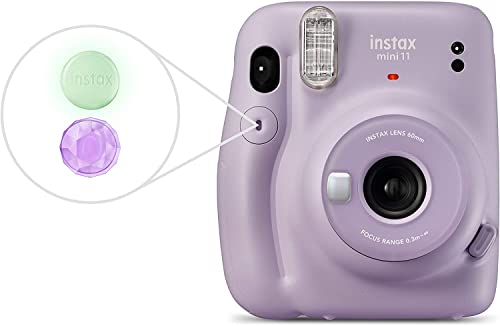 Fujifilm Instax Mini 11 Instant Film Camera with Automatic Exposure and Flash, Polaroid Camera, Fujinon 60mm Lens with Selfie Mirror, Optical Viewfinder - Lilac Purple (Renewed)