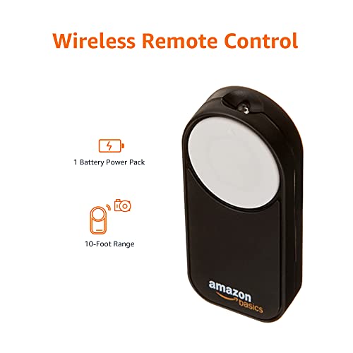 Amazon Basics Wireless Remote Control for Canon Digital SLR Cameras (for specific canon cameras), 0.28" x 1.10" x 3.36"