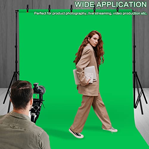 CIPAZEE Green Screen Backdrop - 8x10FT for Photoshoot Greenscreen Background for Photography Video Recording Photo Background Backdrop
