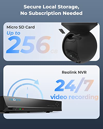 REOLINK PTZ Camera Outdoor, 5MP HD WiFi Camera for Home Security, 2.4/5 GHz WiFi, Auto Tracking, 3X Optical Zoom, Smart Person/Vehicle Detection, Color Night Vision with Spotlights, E1 Outdoor