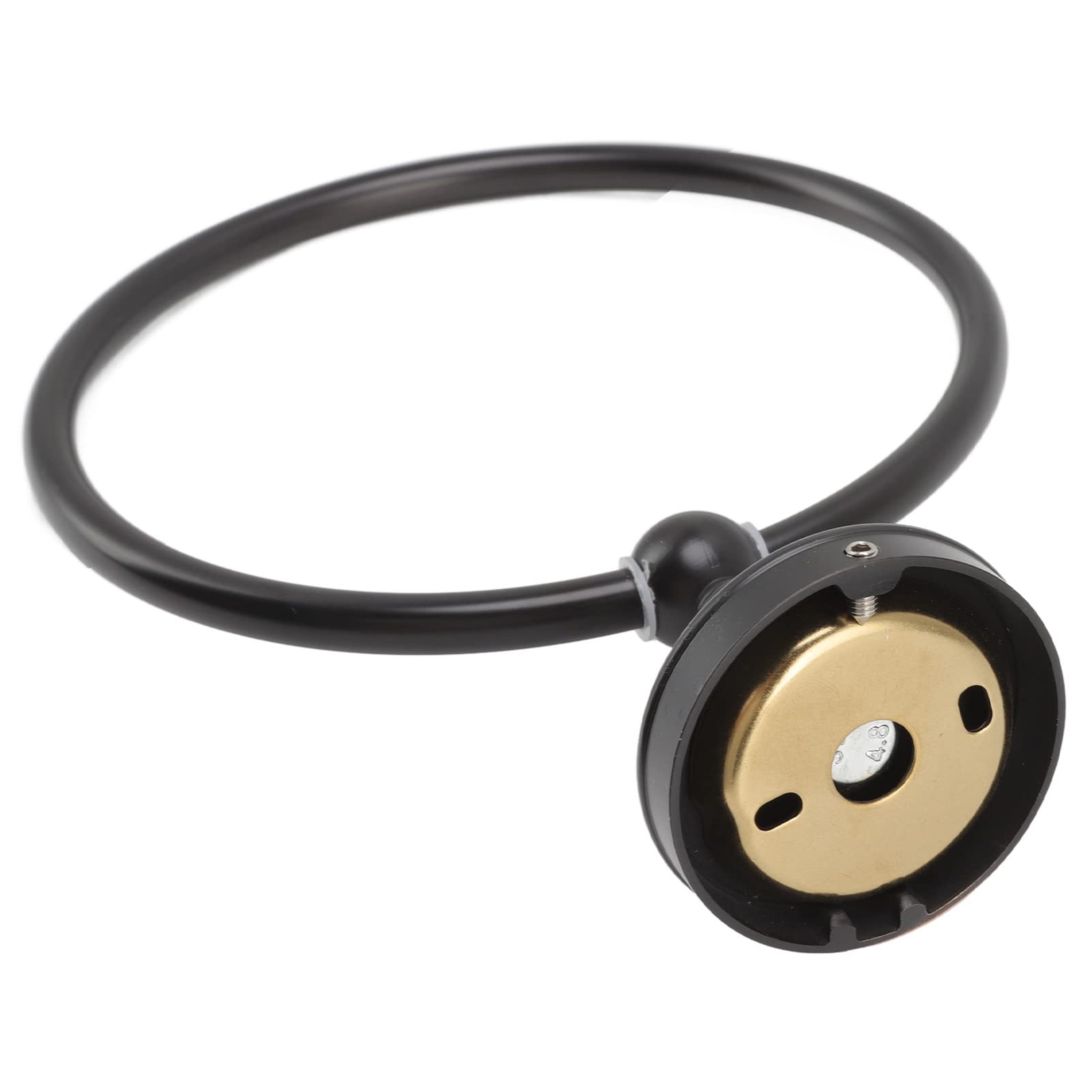 Towel Rings, Bathroom Wall Mounted Round Towel Rack Black Antique Round Towel Holder Bath Hand Towel Rack for Home