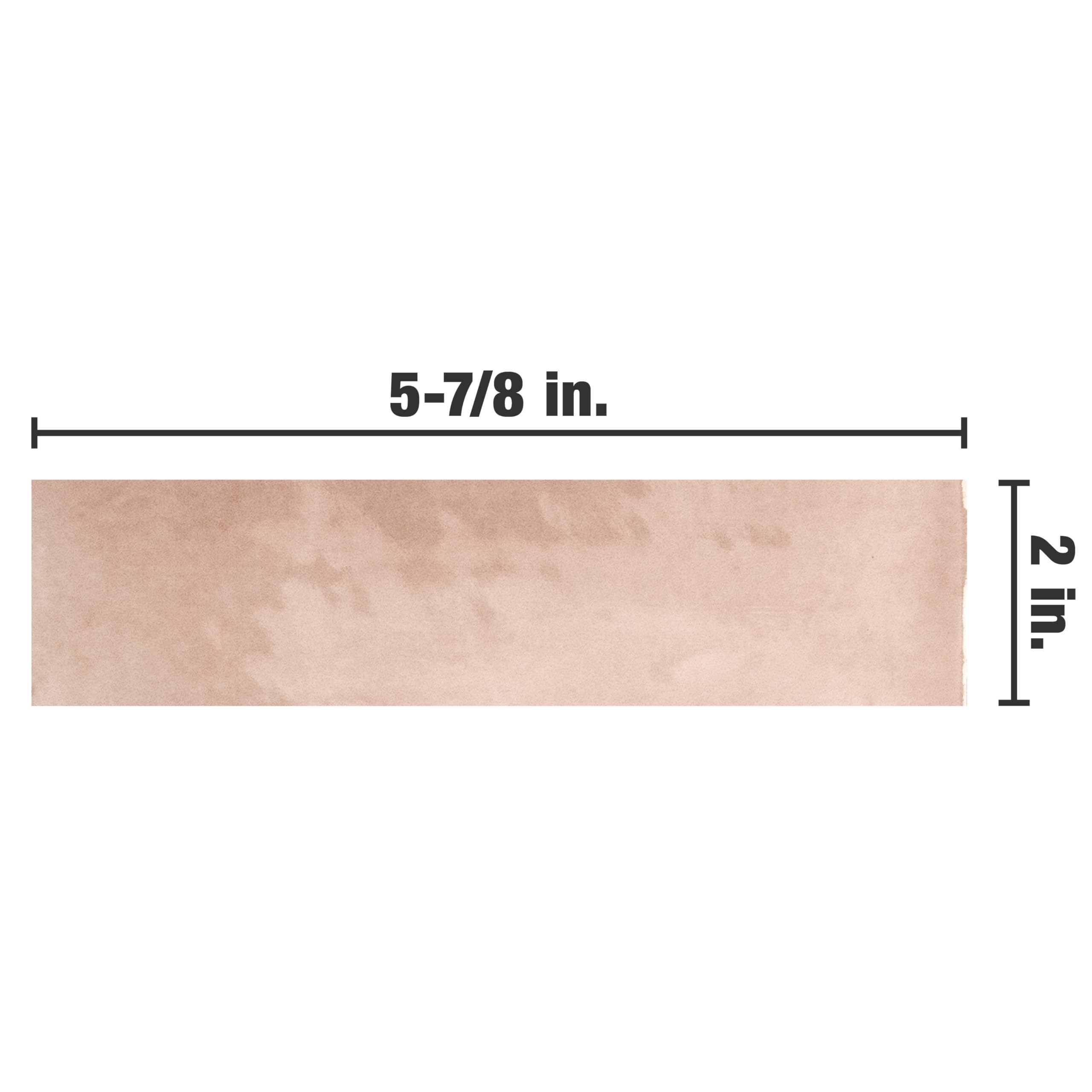 Merola Tile Coco Glossy Orchard Pink 2" x 5-7/8" Porcelain Wall Tile